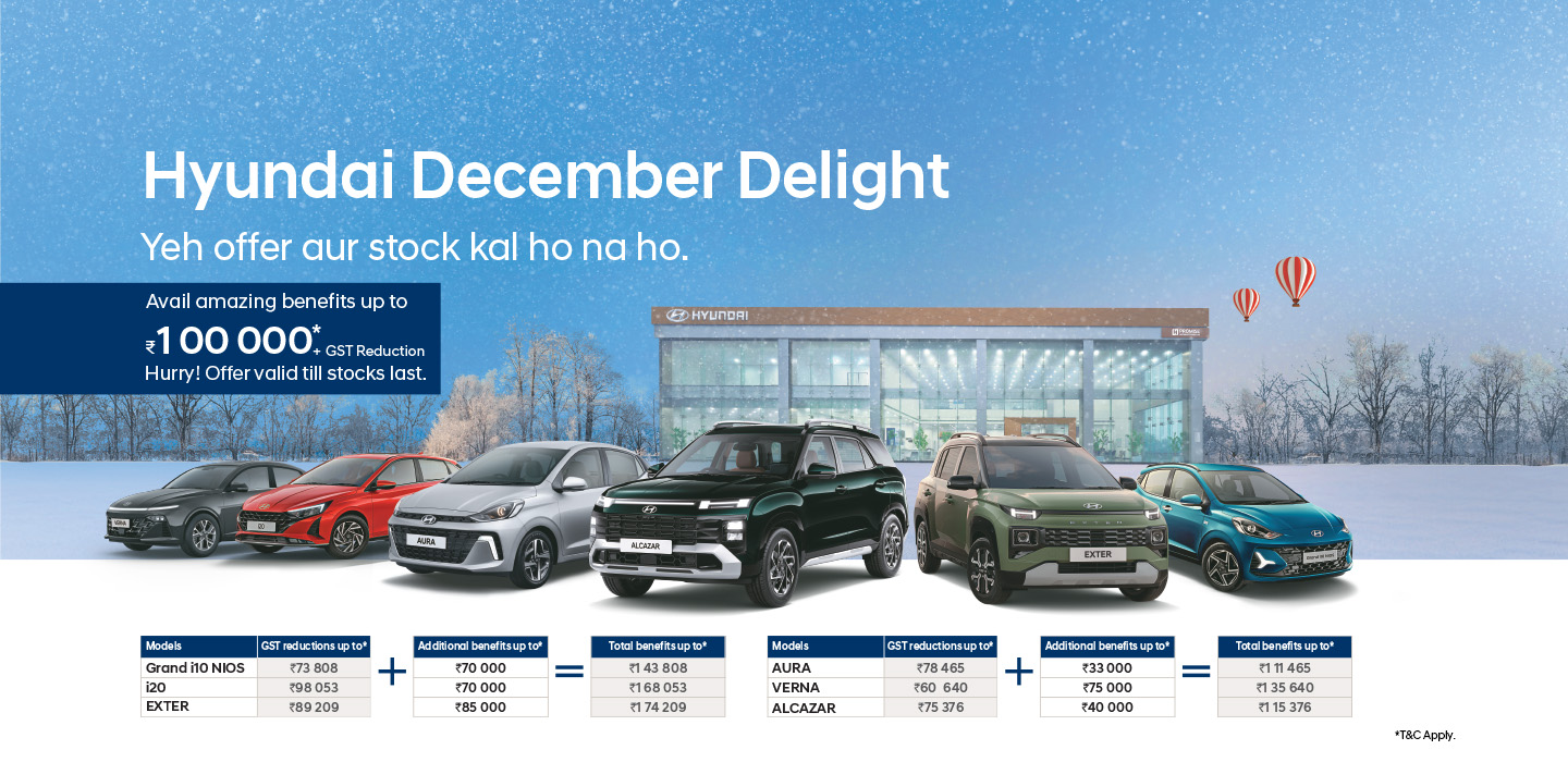 Hyundai Car, Sedan, SUV, Hatchback, EV | Hyundai Motor India